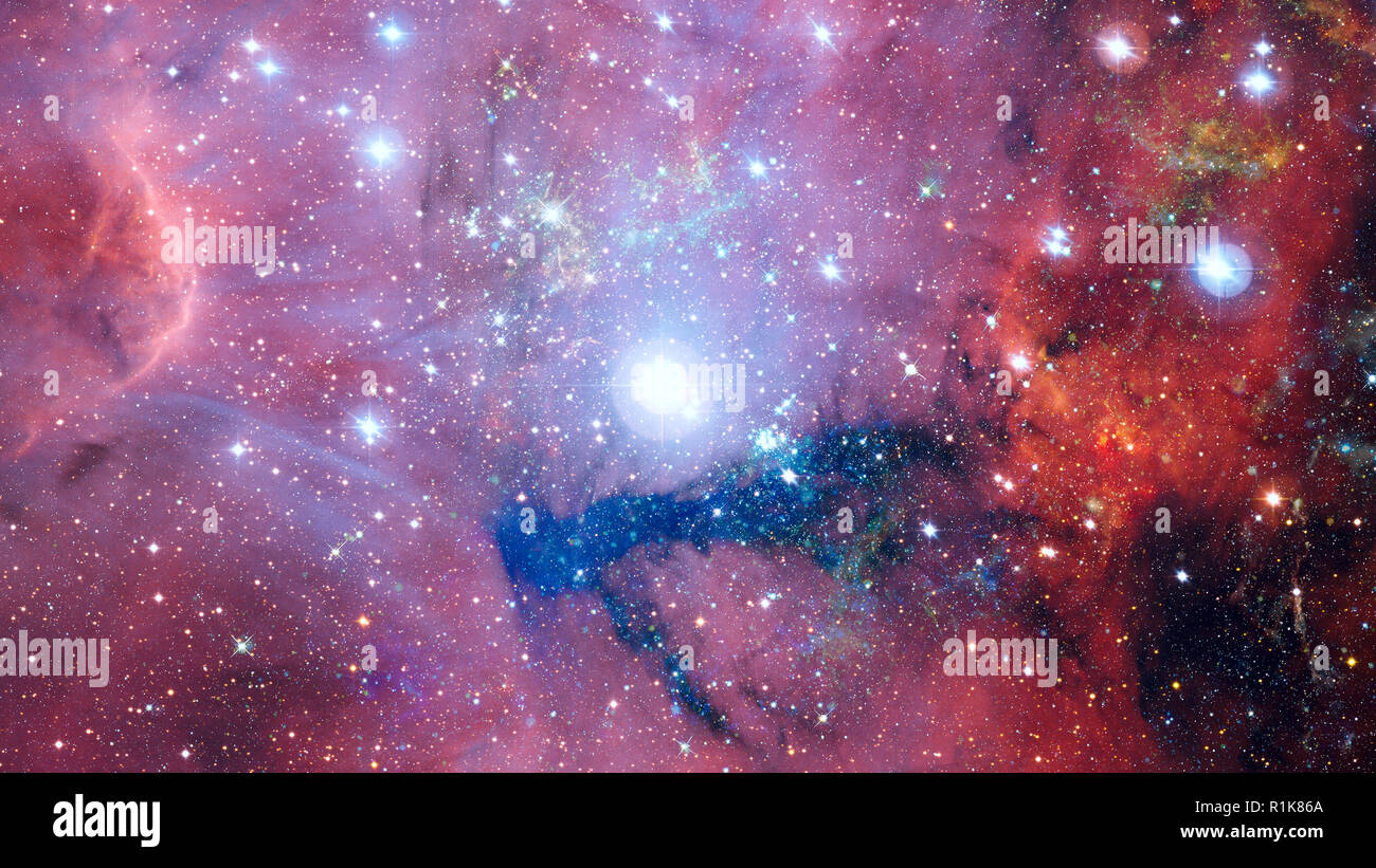 Colorful space nebula. Beauty galaxy. Elements of this image furnished ...