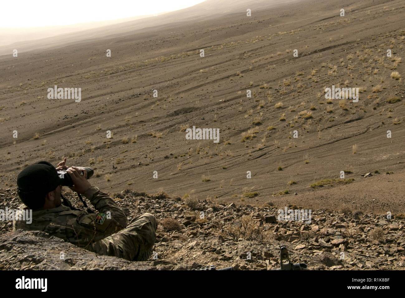 LOGAR, Afghanistan – An Afghan Tactical Air Controller (ATAC) from ...