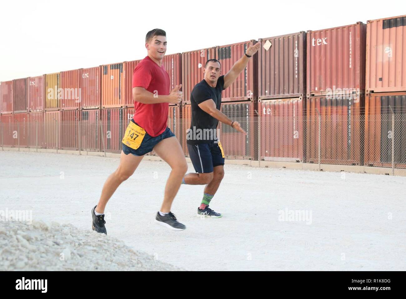U.S. Army Capt. Filiberto Pacheco (left) and Capt. Evan Cochrane (right ...