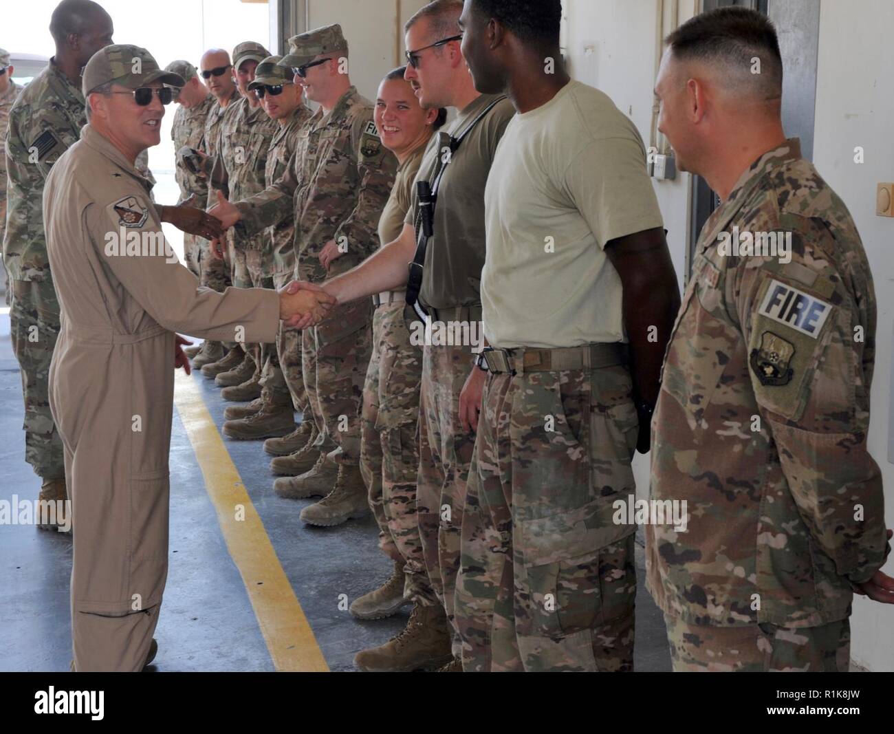 The 379th Expeditionary Civil Engineer Squadron fire department ...