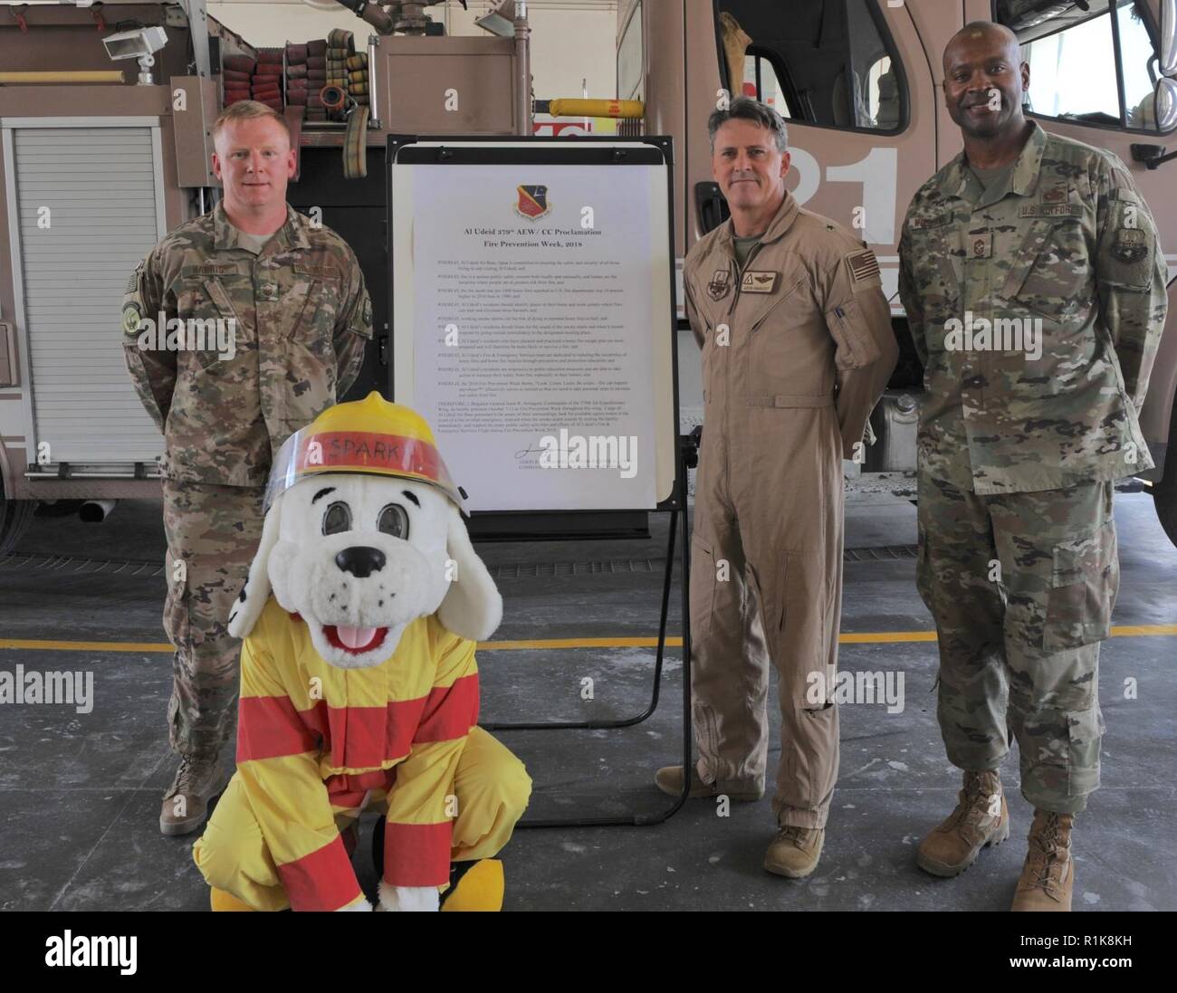 The 379th Expeditionary Civil Engineer Squadron fire department ...