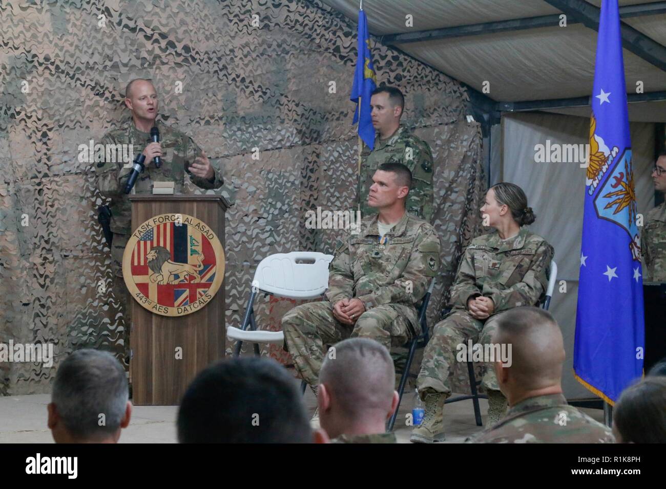 U.S. Air Force Col. Lee Vanderhoof, 447th Air Expeditionary Group ...