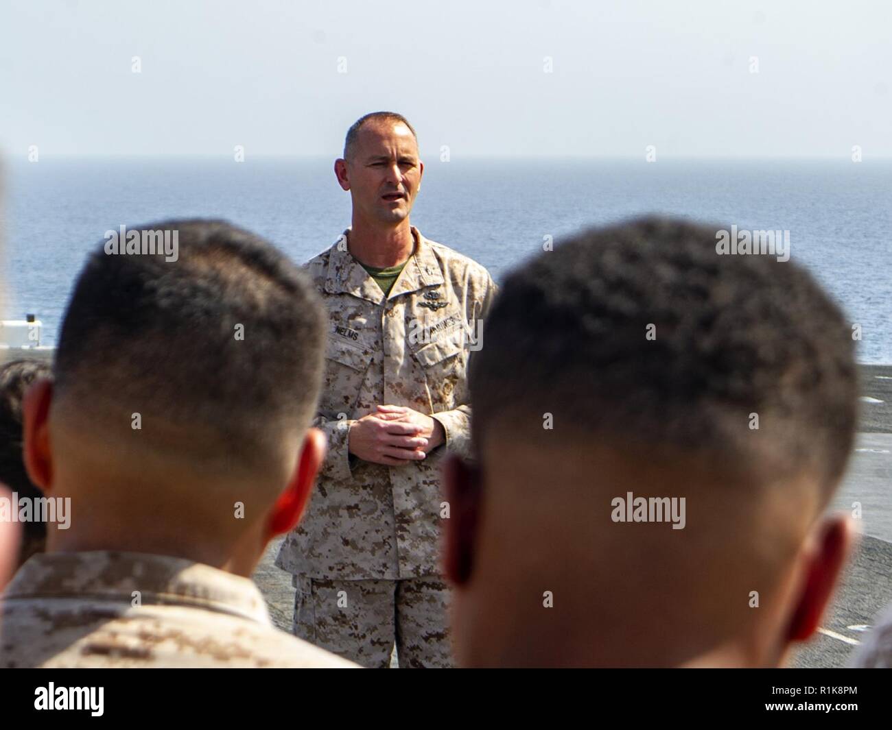 GULF OF OMAN (Oct. 10, 2018) – Marine Corps Col. Chandler Nelms ...