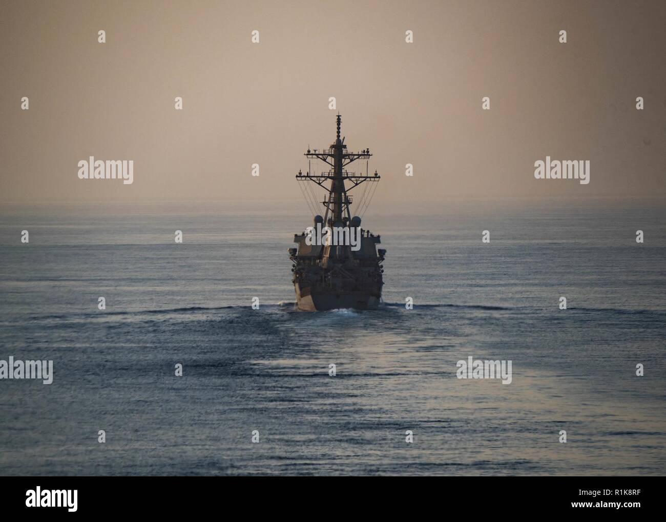 STRAIT OF HORMUZ (Oct. 10, 2018) Arleigh Burke-class guided-missile ...