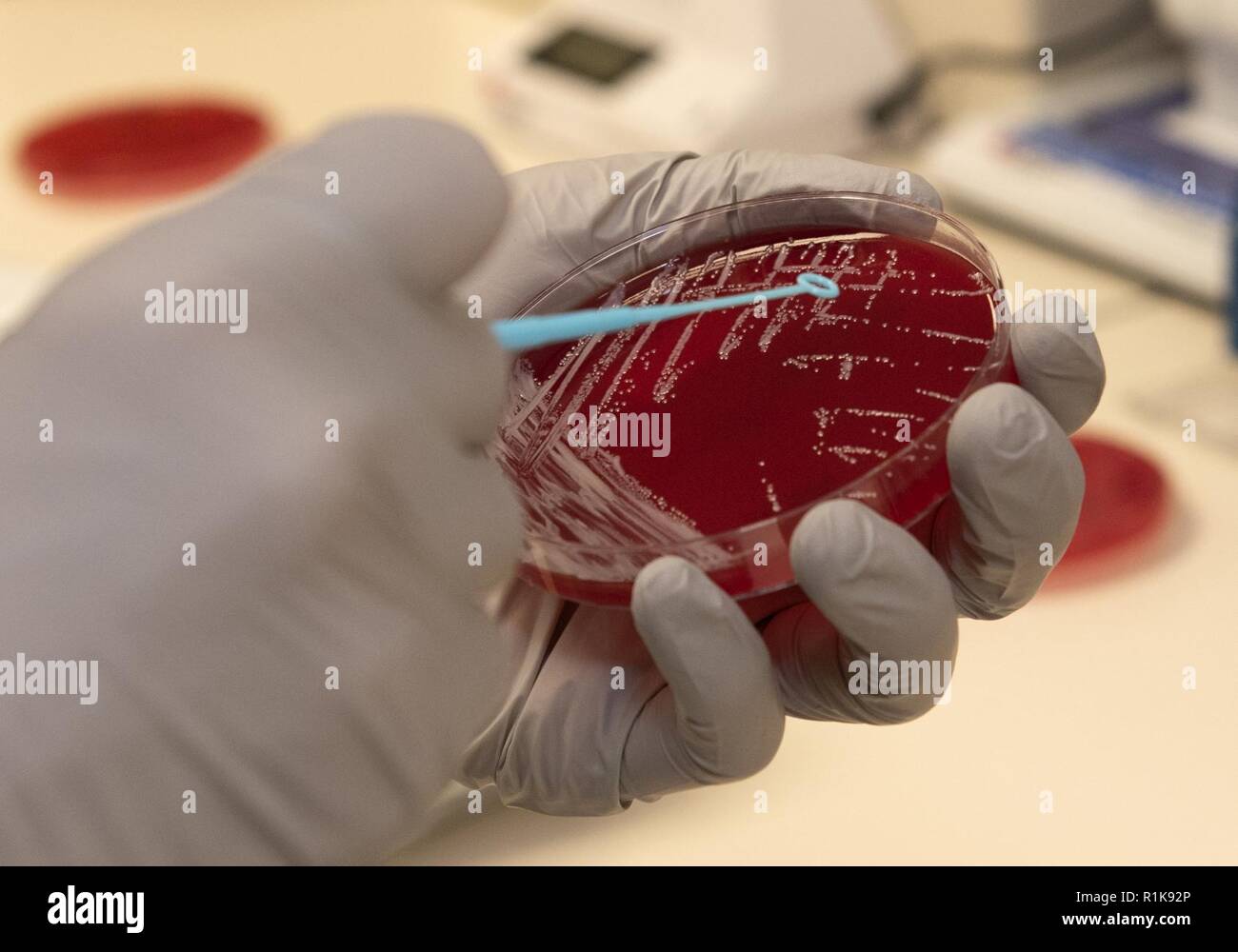 Airman Levi Hensley, a laboratory Phase II student at David Grant U.S ...