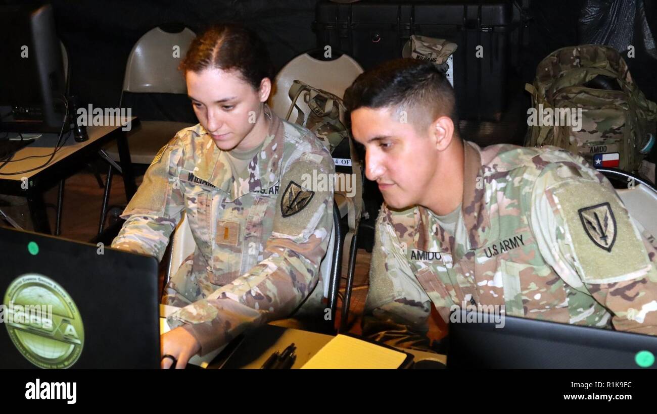 Soldiers from the 109th Expeditionary Military Intelligence Battalion ...