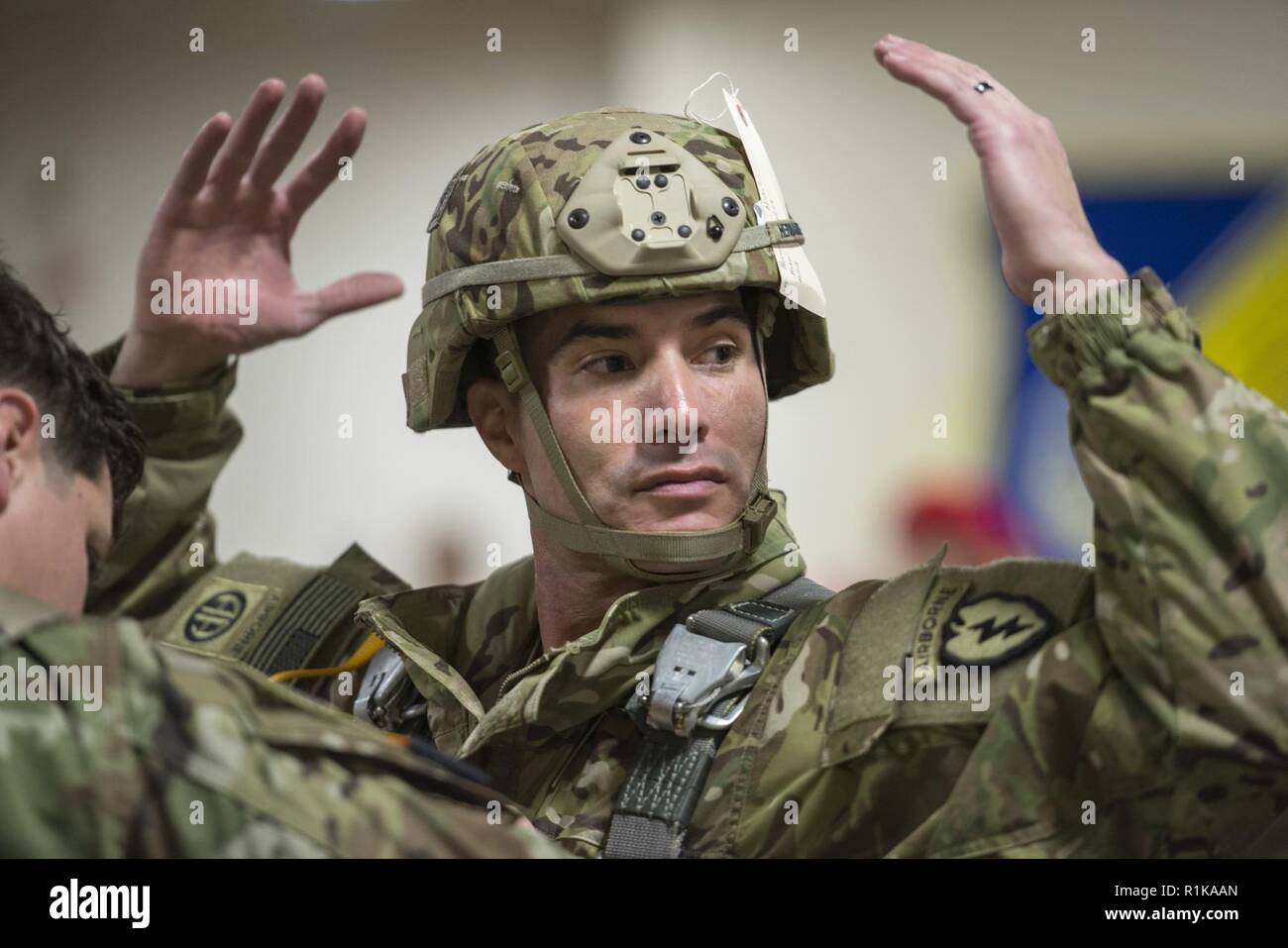 Army Sgt. 1st Class Nicholas Hernandez, assigned to Baker Company, 3rd ...