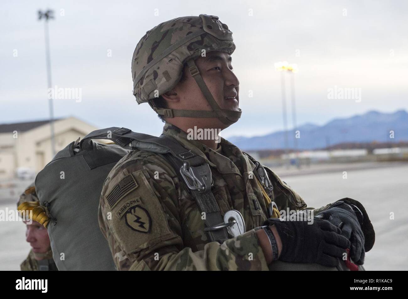 Army Capt. Michael Kim, with Headquarters & Headquarters Company, 3rd ...