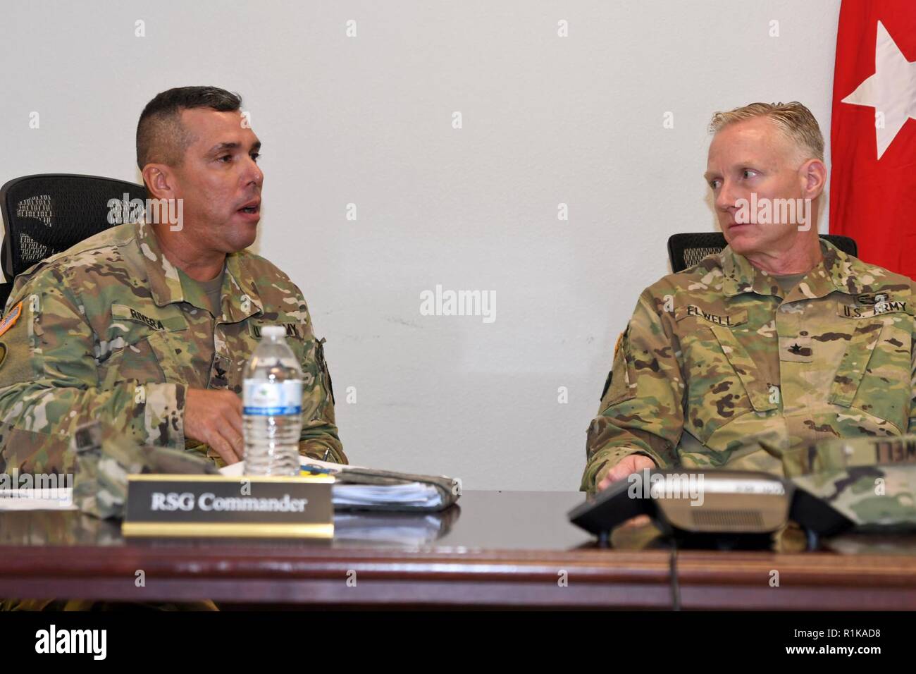 Col. Javier Rivera, 210th Regional Support Group brigade commander and ...