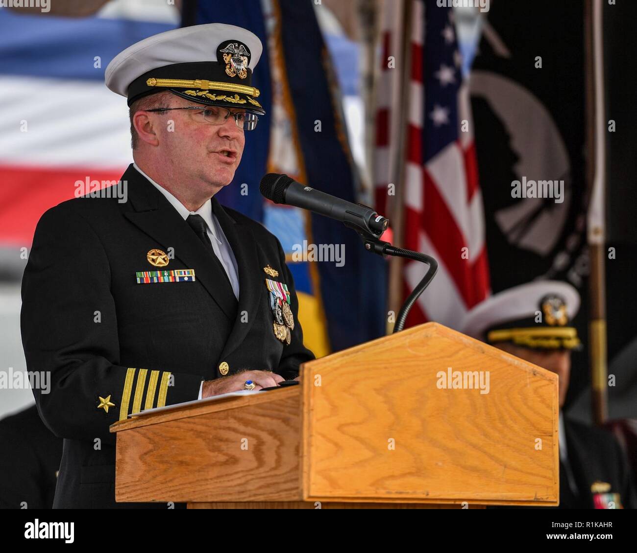 SAN DIEGO (October 12, 2018) Capt. Jeffrey R. Cronin, outgoing ...