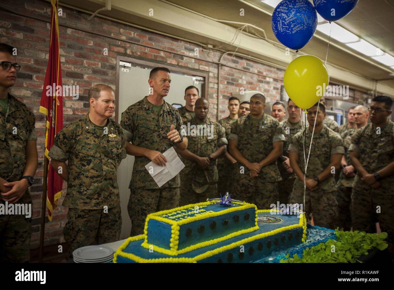 U.S. Marine Corps Col. Michael Styskal, the commanding officer of 3d ...