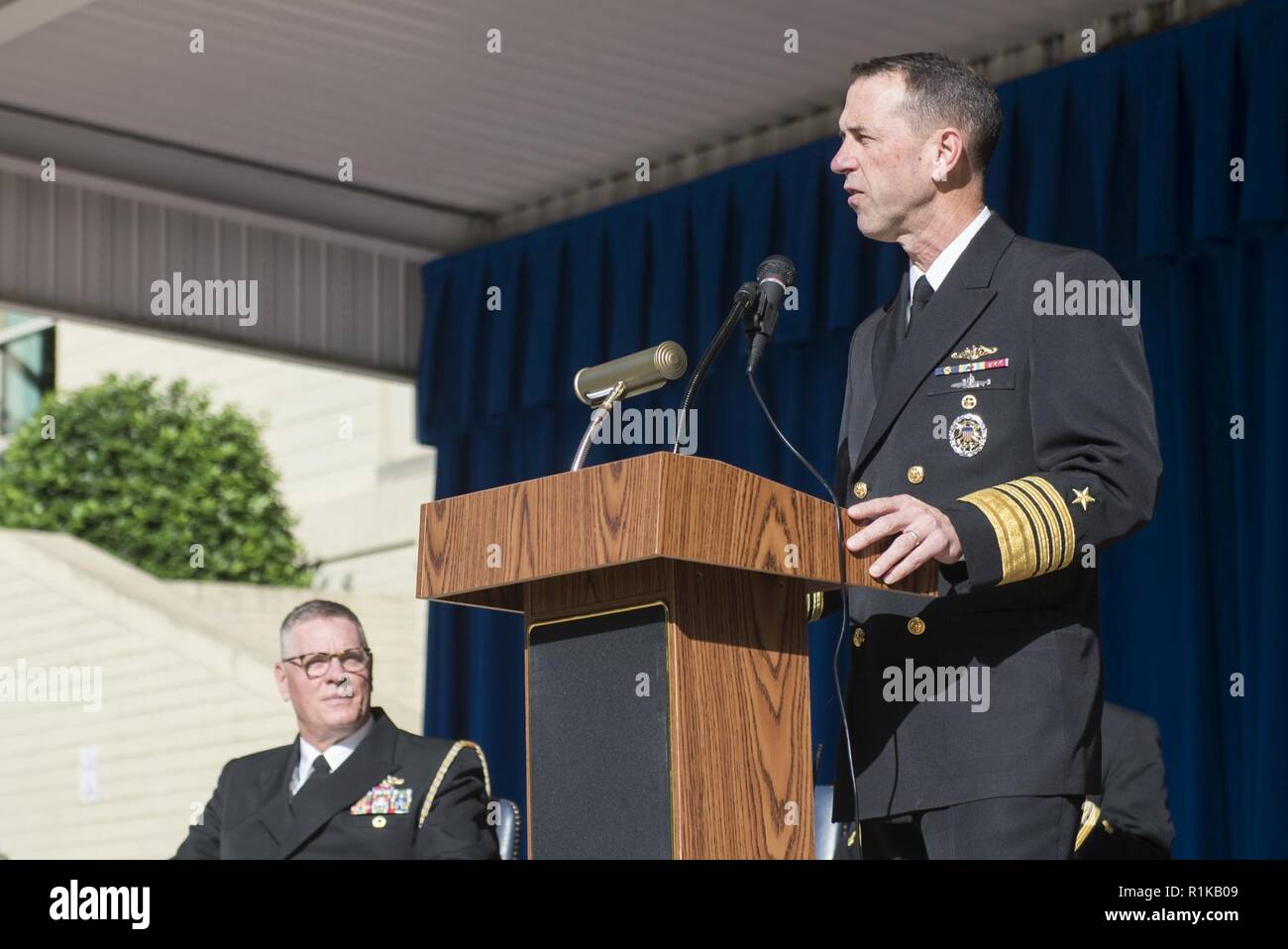 WASHINGTON (Oct. 12, 2018) Chief of Naval Operations Adm. John ...
