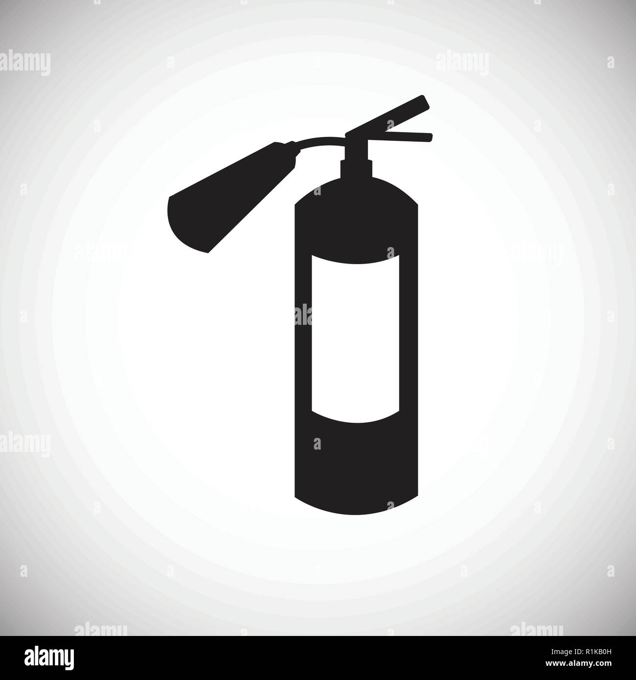 Fire extinguisher sign on white background icon Stock Vector Image ...