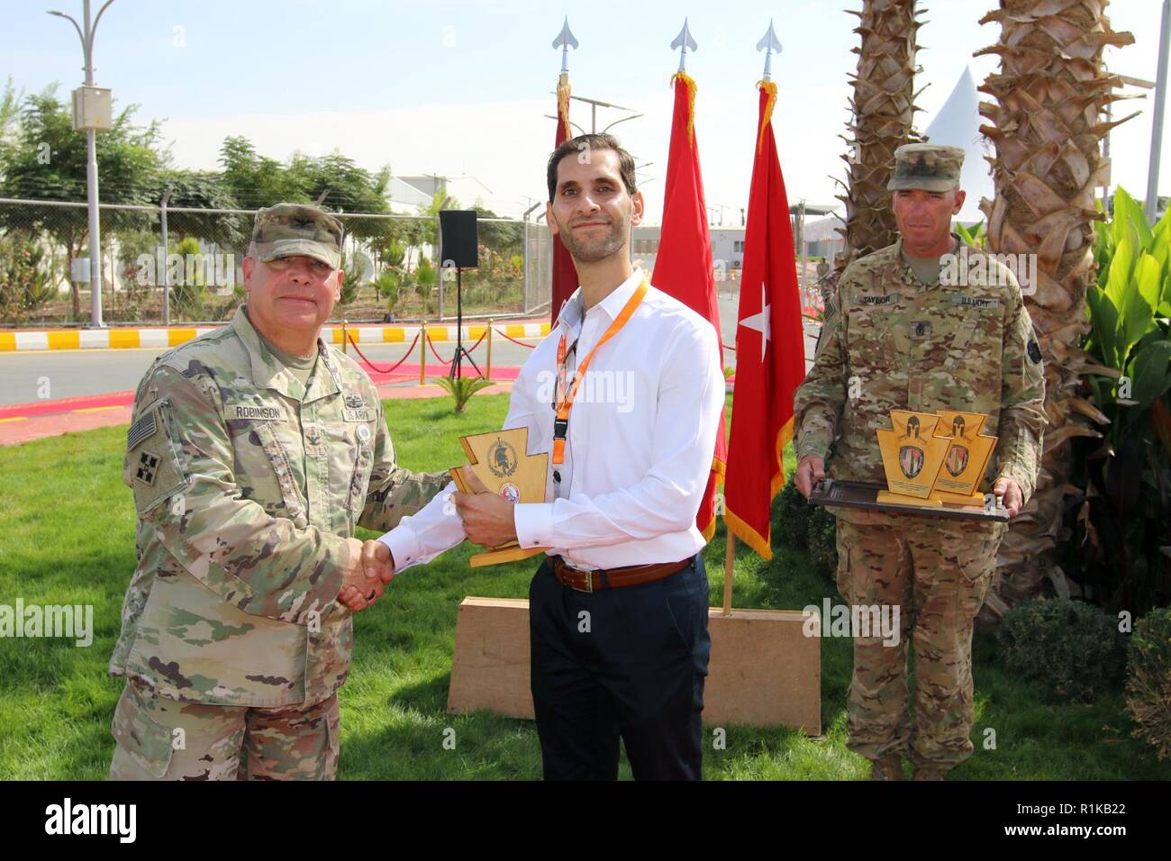 AMMAN, Jordan – Col. Robert Robinson (left), Army Forces-Jordan ...