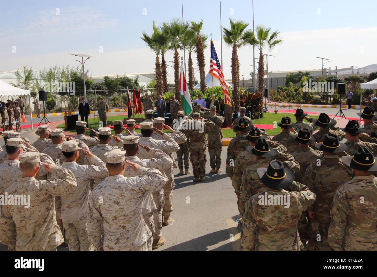 AMMAN, Jordan – Jordan Armed Forces soldiers and U.S. military service ...