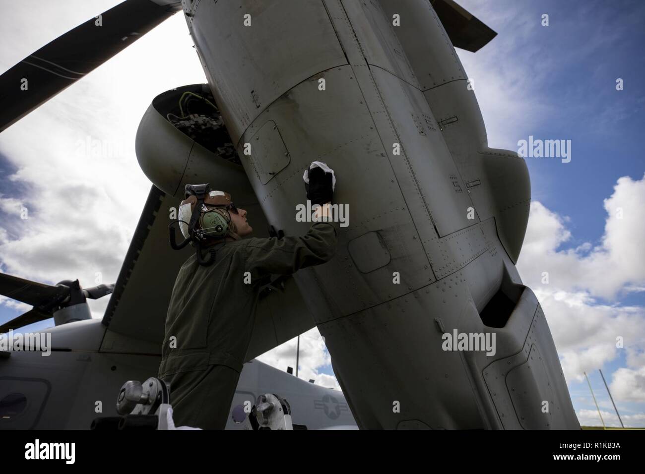U.S. Marine Corps Cpl. Tristen Clark, an aerial observer with Marine ...