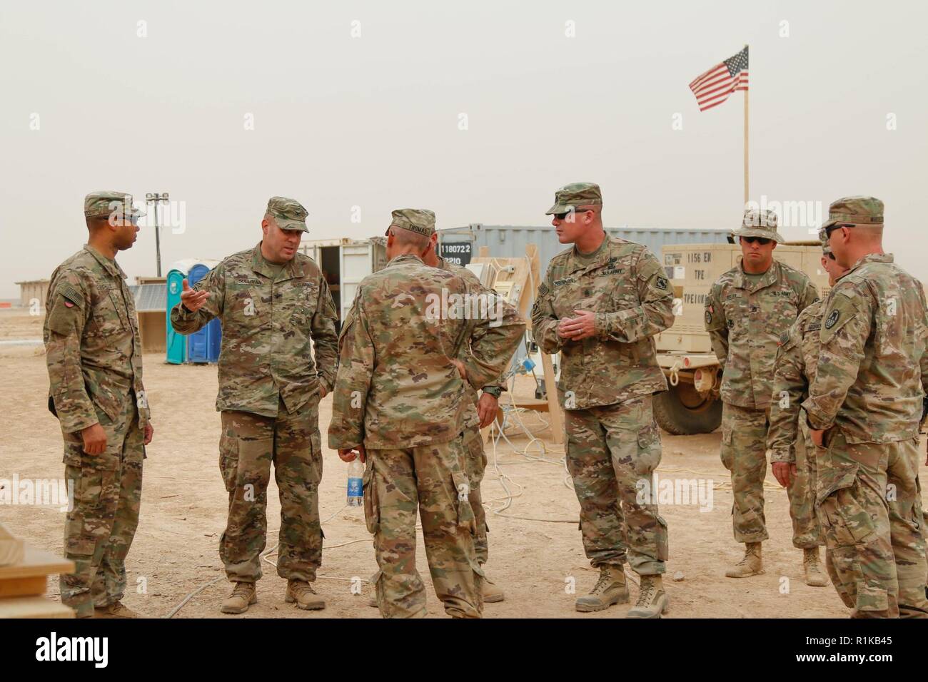 U.S. Army Col. Patrick Sullivan, second from left, commander of 20th ...