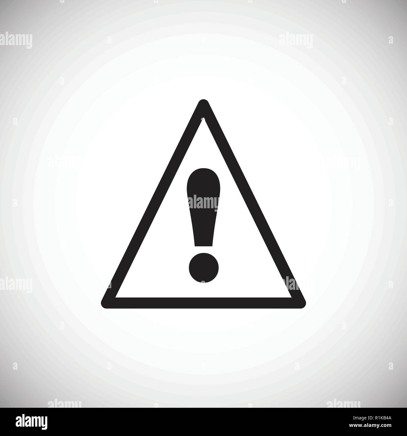 Attention sign on white background icon Stock Vector Image & Art - Alamy
