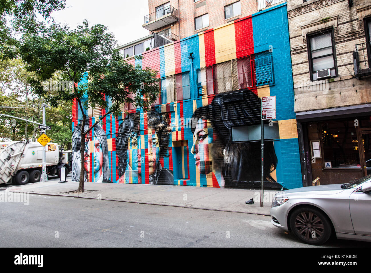 27 club mural by Eduardo Kobra, 170 Forsyth Street & Rivington Street ...