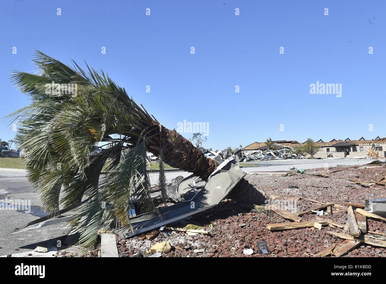 Hurricane Michael ripped through Tyndall Air Force Base, Florida, and ...