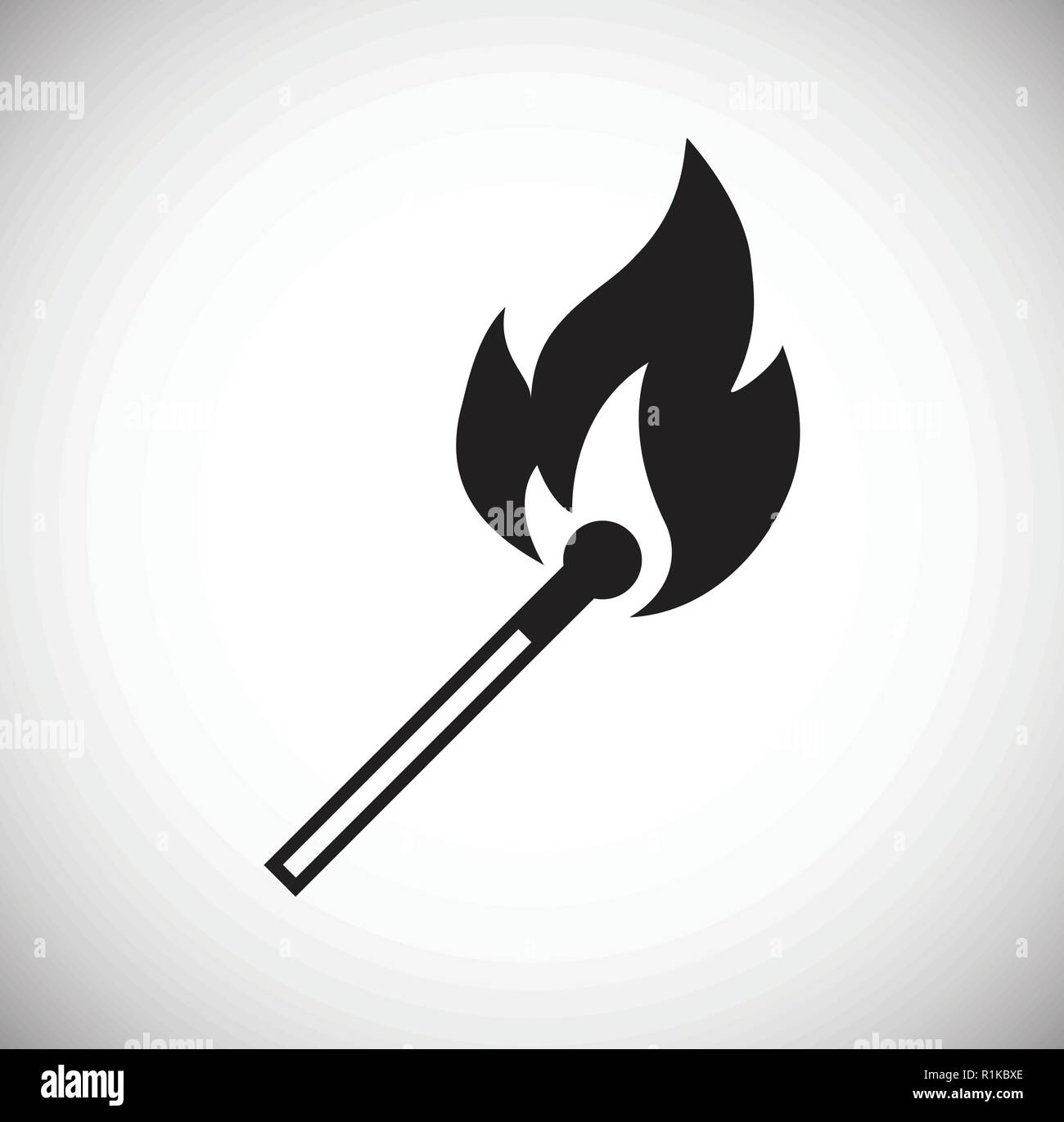 Fire sign on white background Stock Vector Image & Art - Alamy
