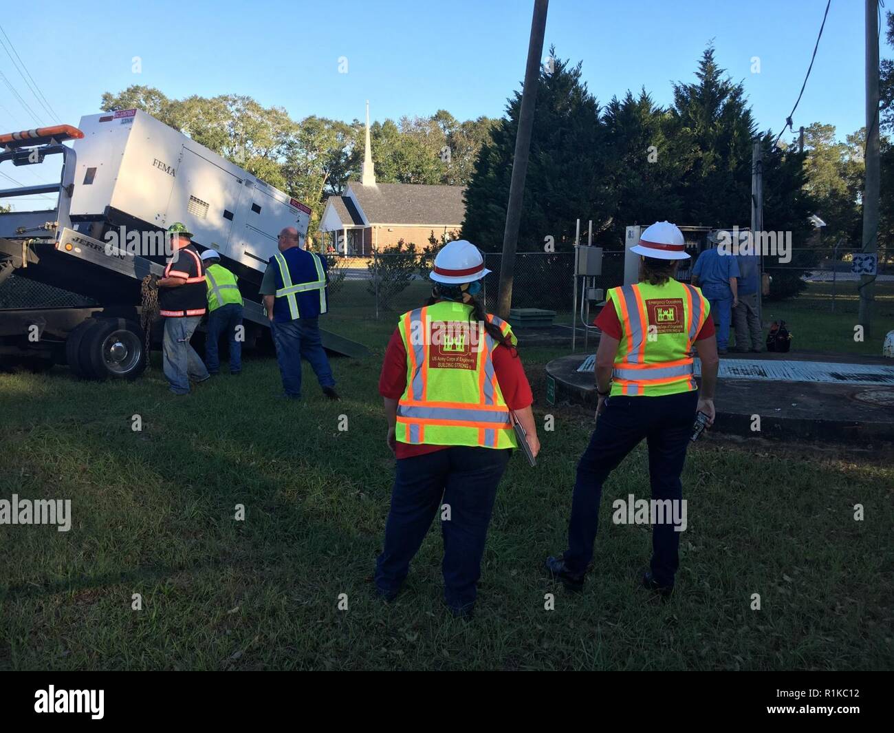 The first emergency generator in USACE’s Emergency Power Mission in ...