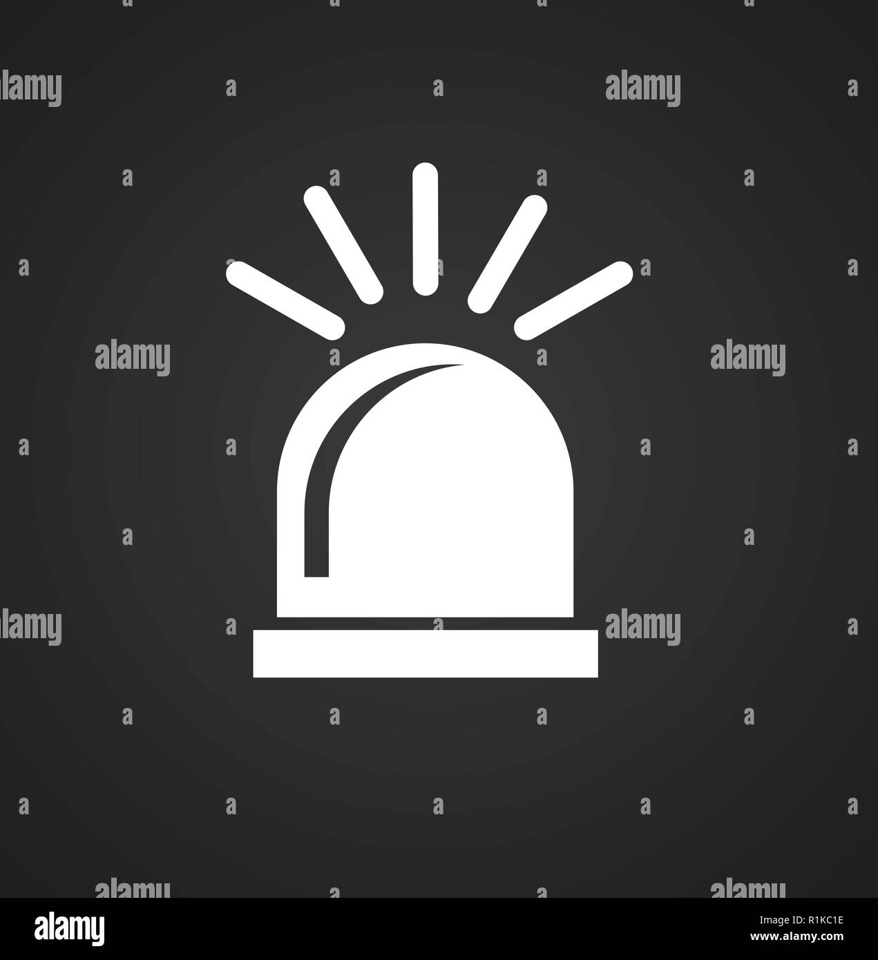 Alarm flasher icon outline Stock Vector Images - Alamy
