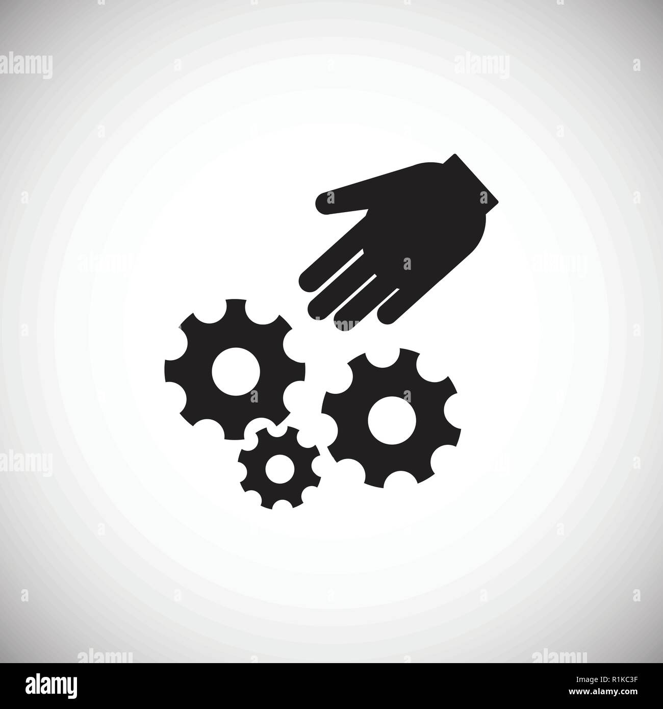 Notice keep hands clear Stock Vector Images - Alamy