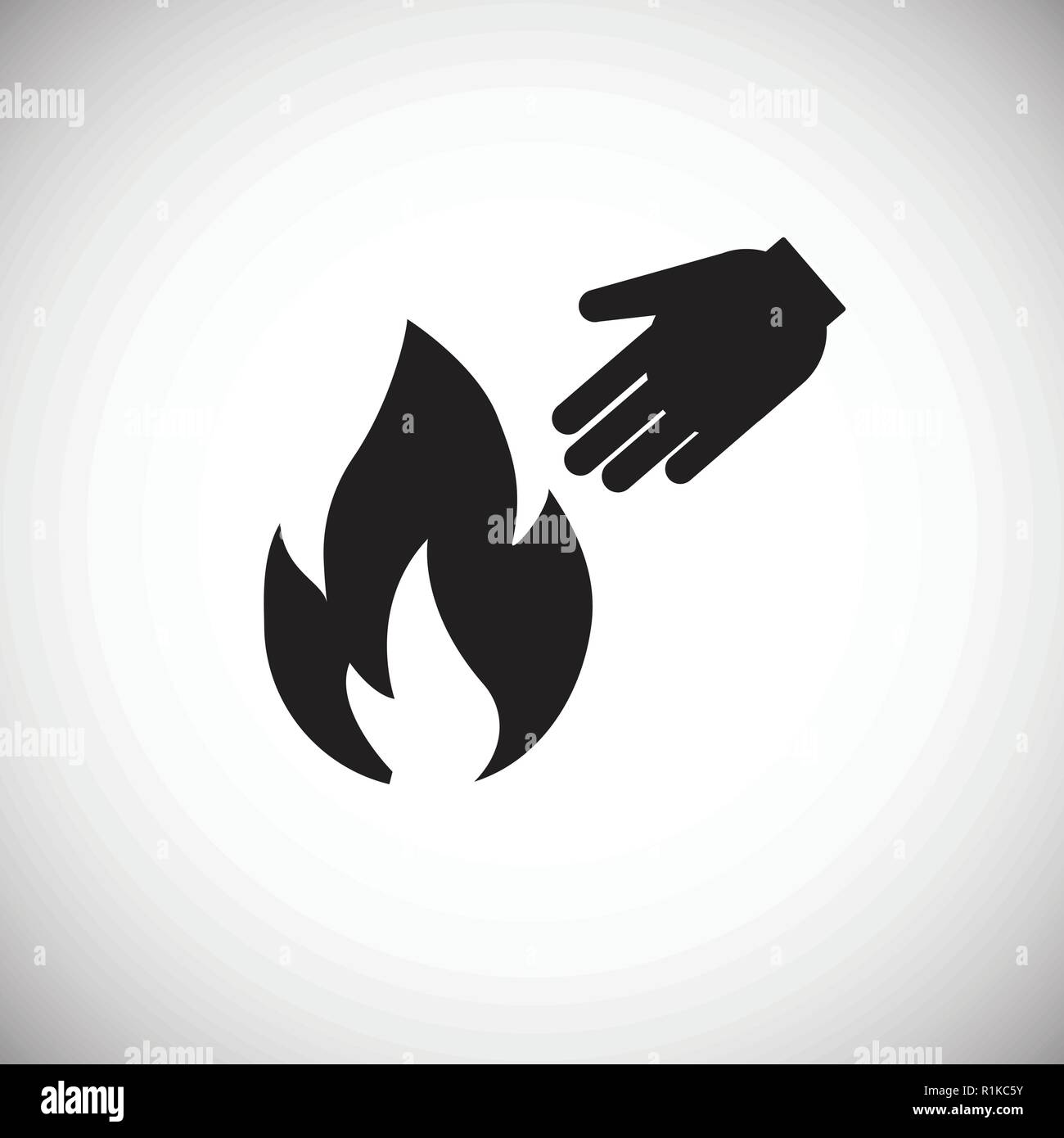 Fire hazard on white background Stock Vector Image & Art - Alamy