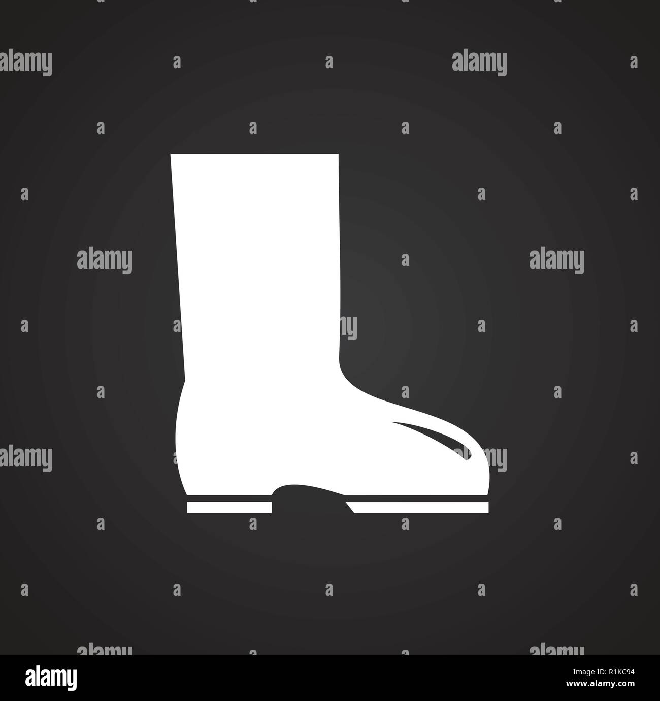 Foot wear protection on black background Stock Vector Image & Art - Alamy