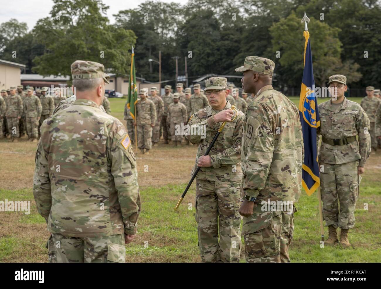 U.S. Army Command Sgt. Maj. Curtis Moss, operations sergeant major, 53rd Troop Command, New York ...