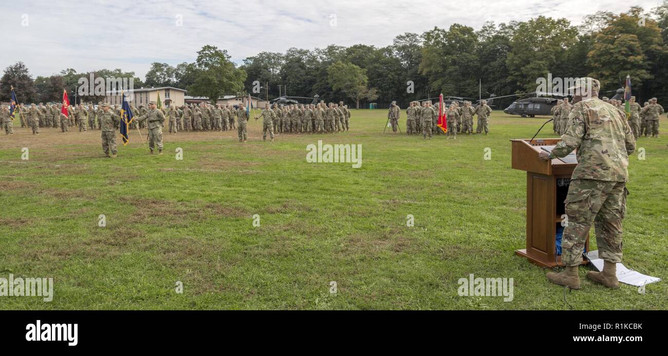 U.S. Army Command Sgt. Maj. Corey K. Cush, outgoing command sergeant major of the 53rd Troop ...
