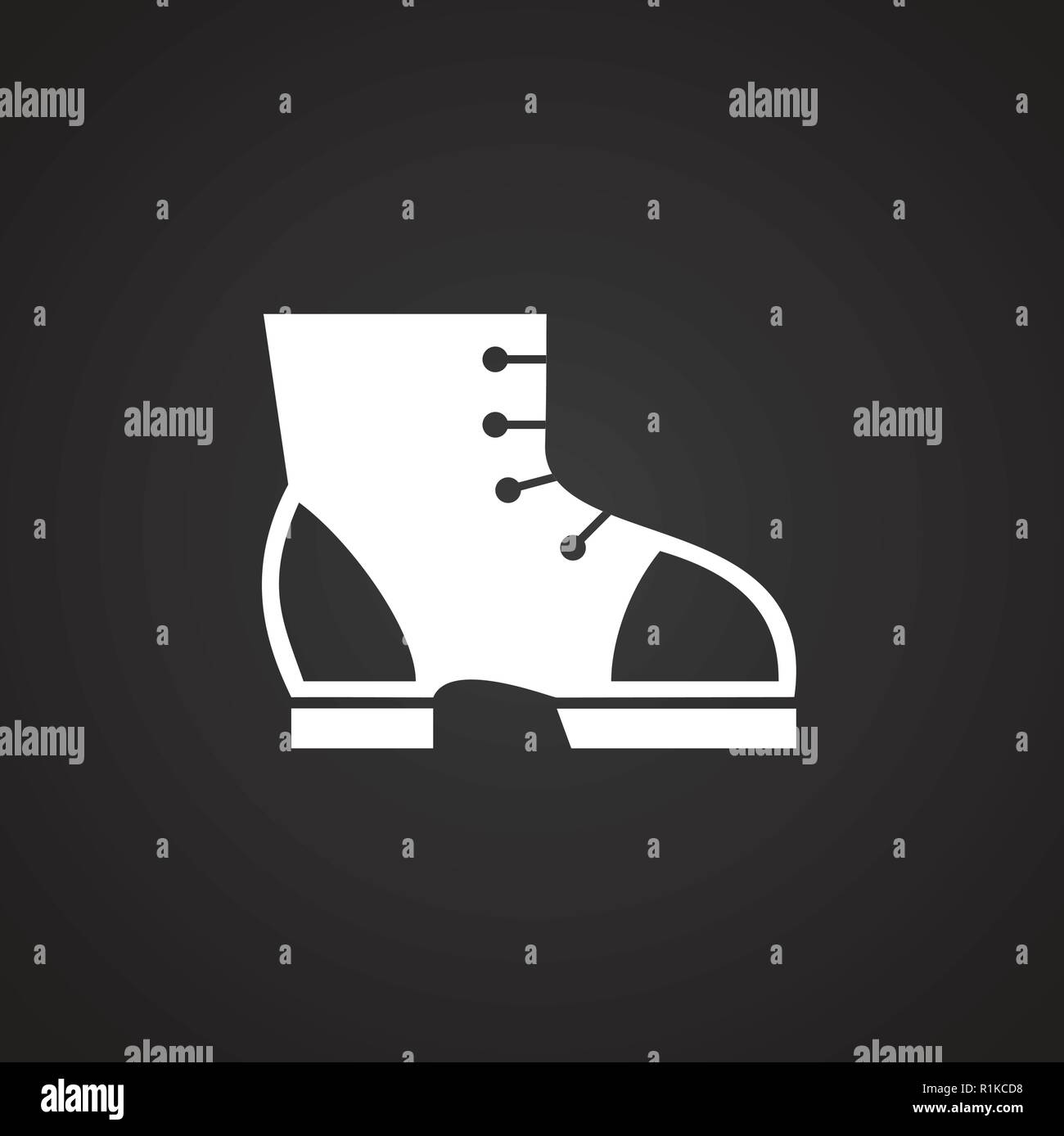 Foot wear protection on black background Stock Vector Image & Art - Alamy