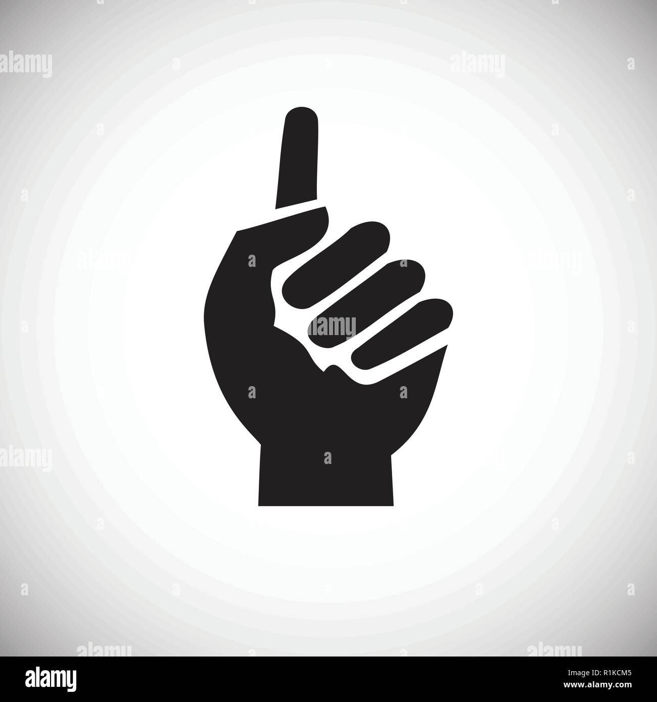 Prohibition finger on white background Stock Vector Image & Art - Alamy