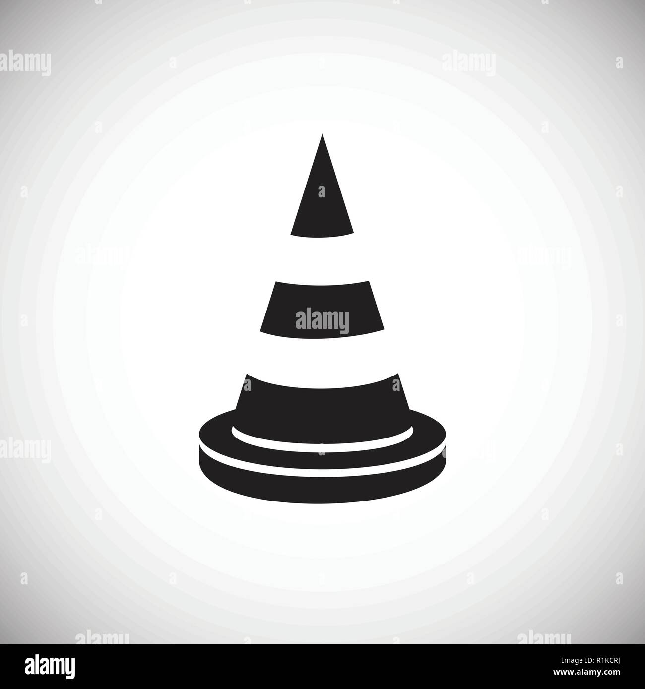Safety cone on white background Stock Vector Image & Art - Alamy