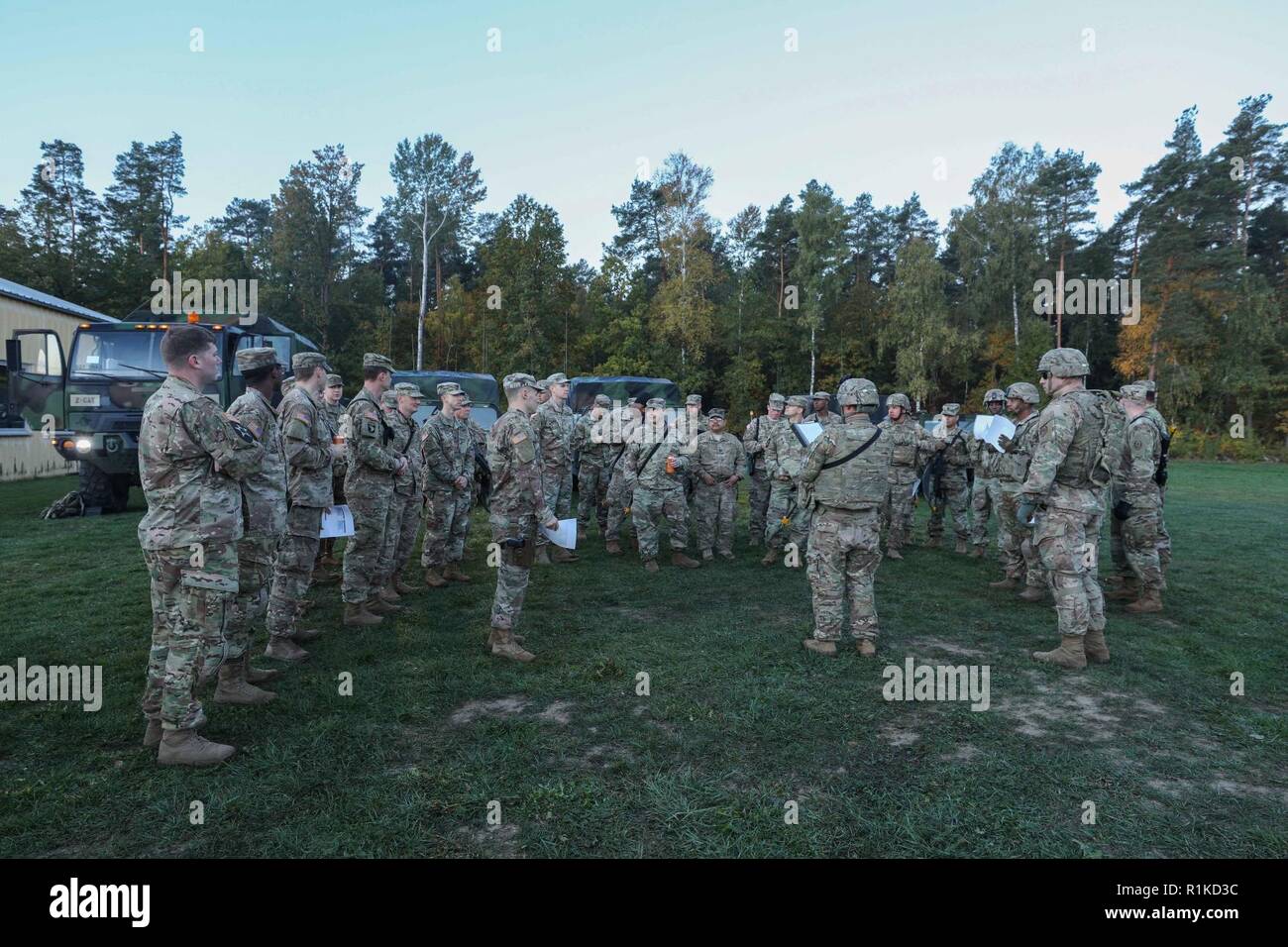 Soldiers assigned to the Regimental Headquarters and Headquarters Troop ...