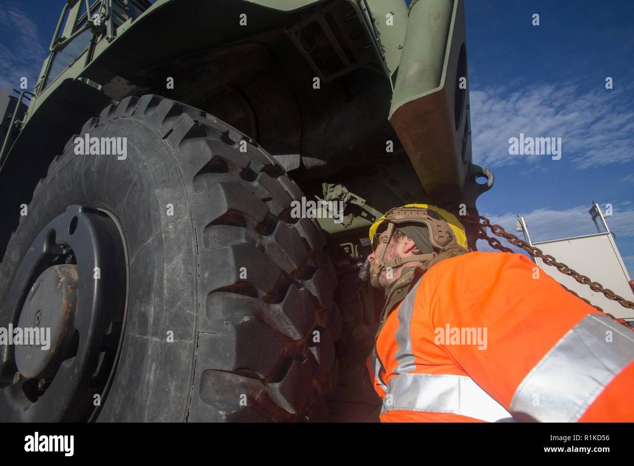 Norwegian Home Guard 2nd Lieutenant Torkjell Børshem performs an ...