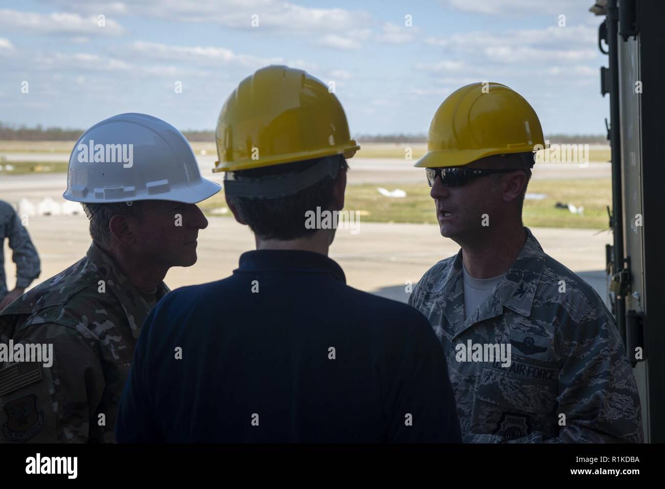 U.S. Air Force Col. Brian Laidlaw, right, commander of the 325th ...