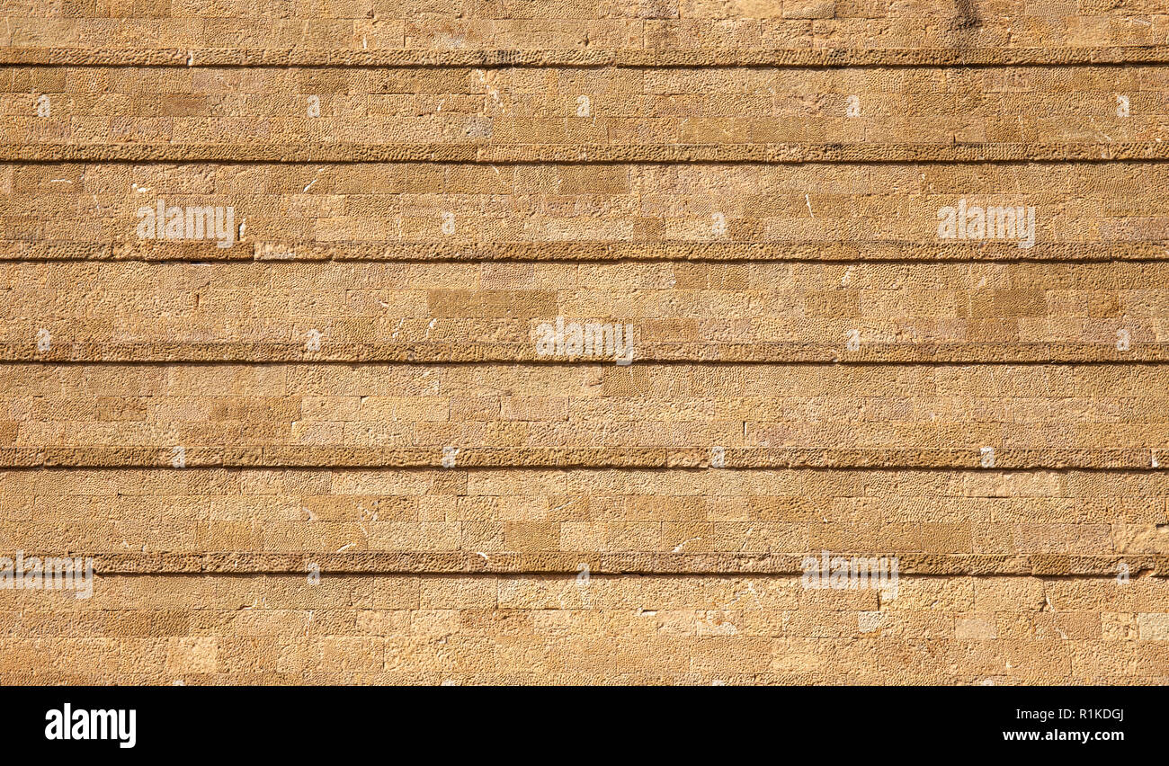 Sandstone brick wall Stock Photo - Alamy