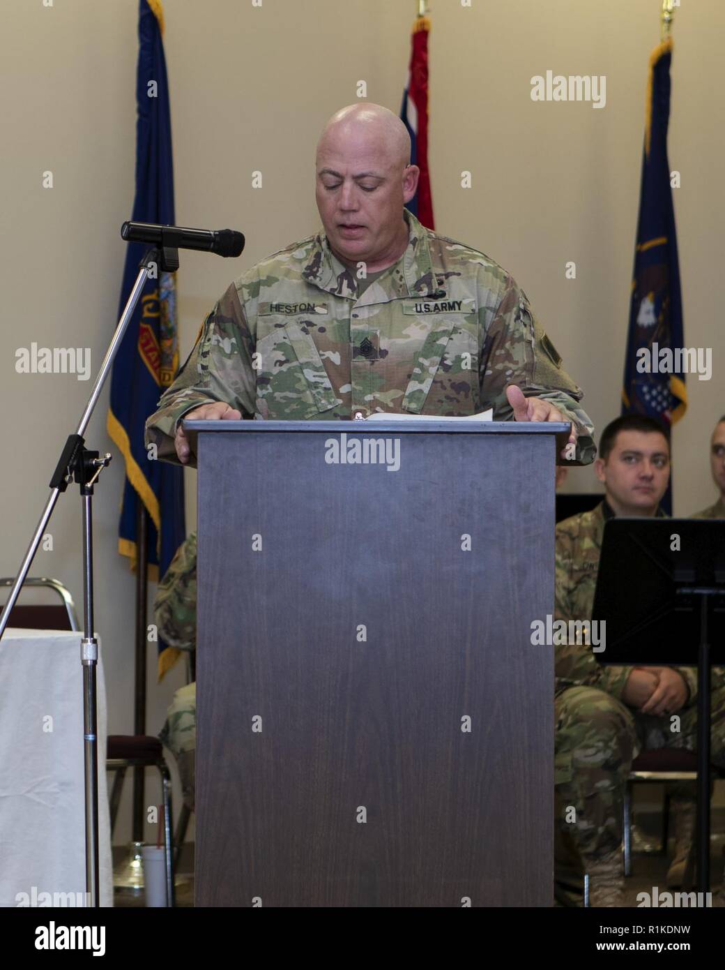 Command Sgt. Maj. James Heston, Oklahoma Army National Guard Personnel ...