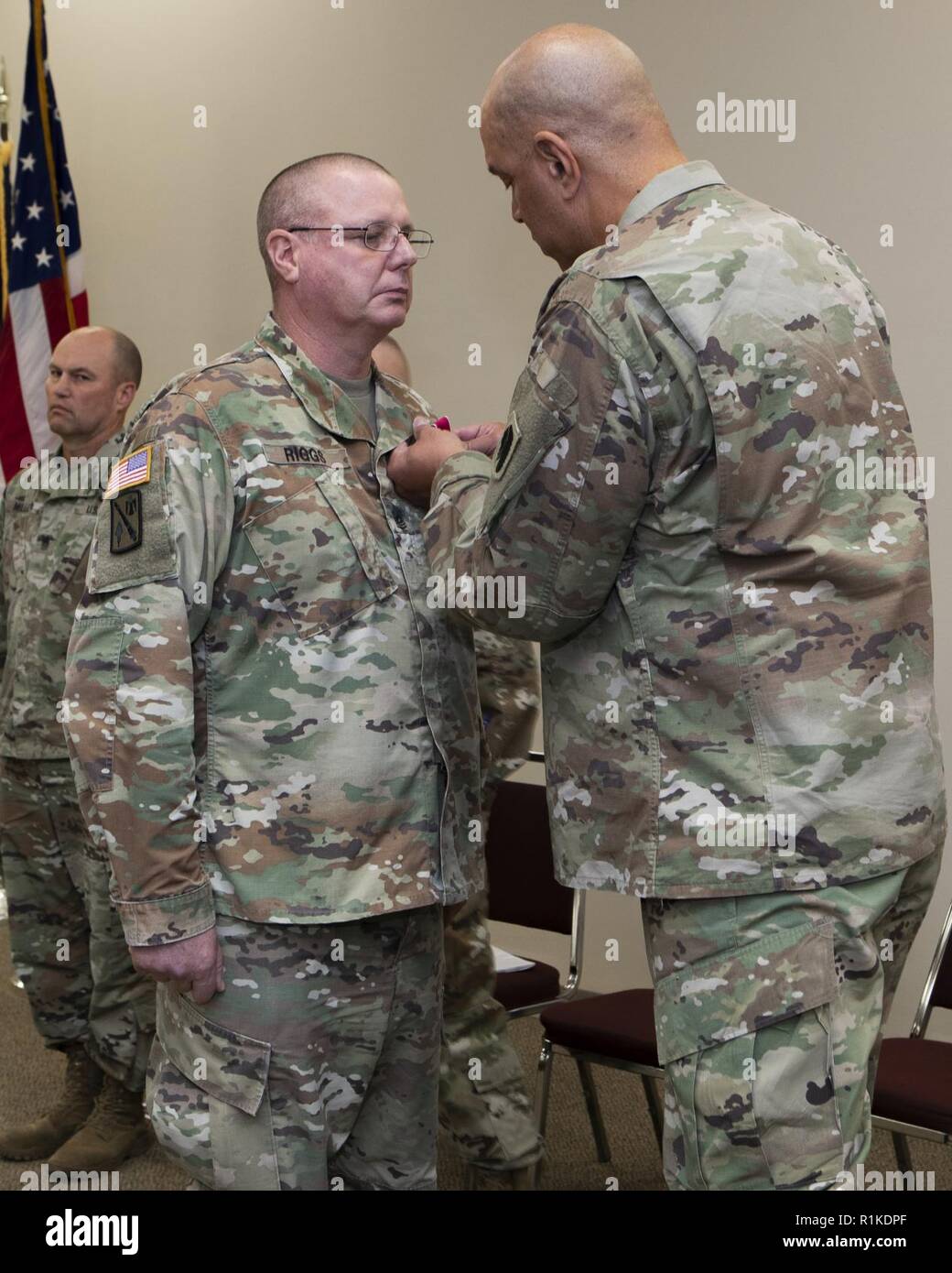 Maj. Gen. Michael Thompson, The Adjutant General of Oklahoma, awards ...