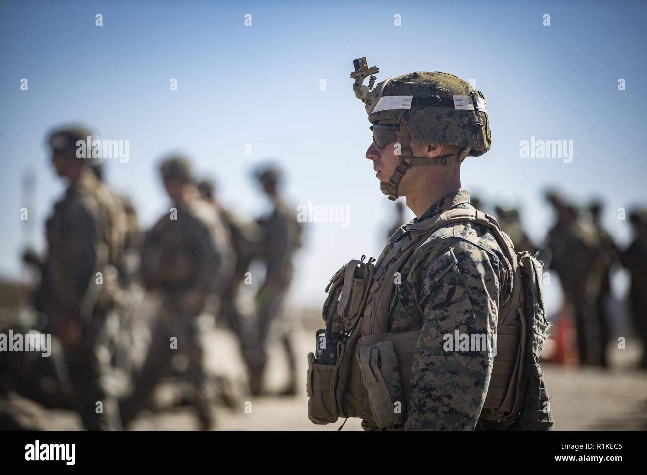 U.S. Marine Corps Sgt. Matthew Guelzow, combat instructor, Charlie ...