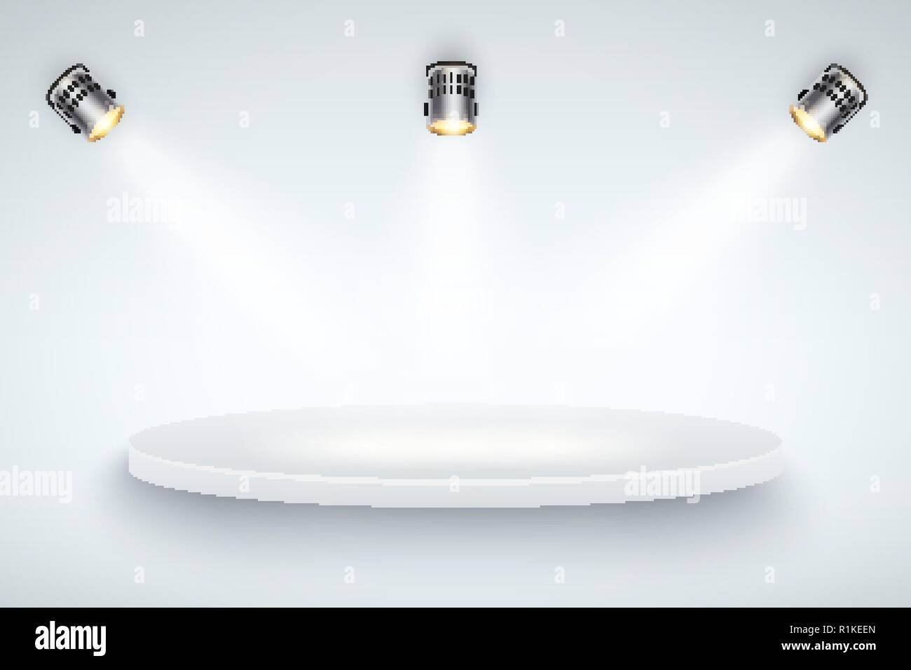 White Presentation platform Stock Vector Image & Art - Alamy