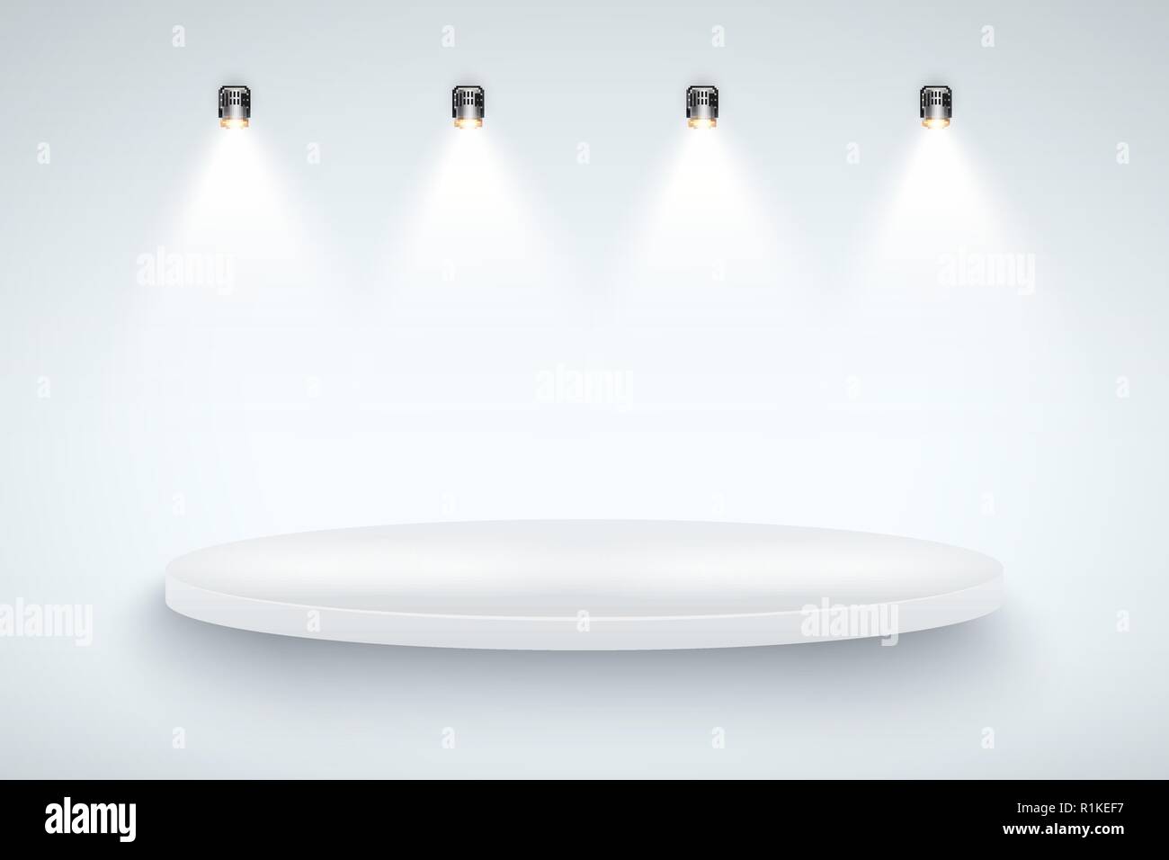 White Presentation platform Stock Vector Image & Art - Alamy