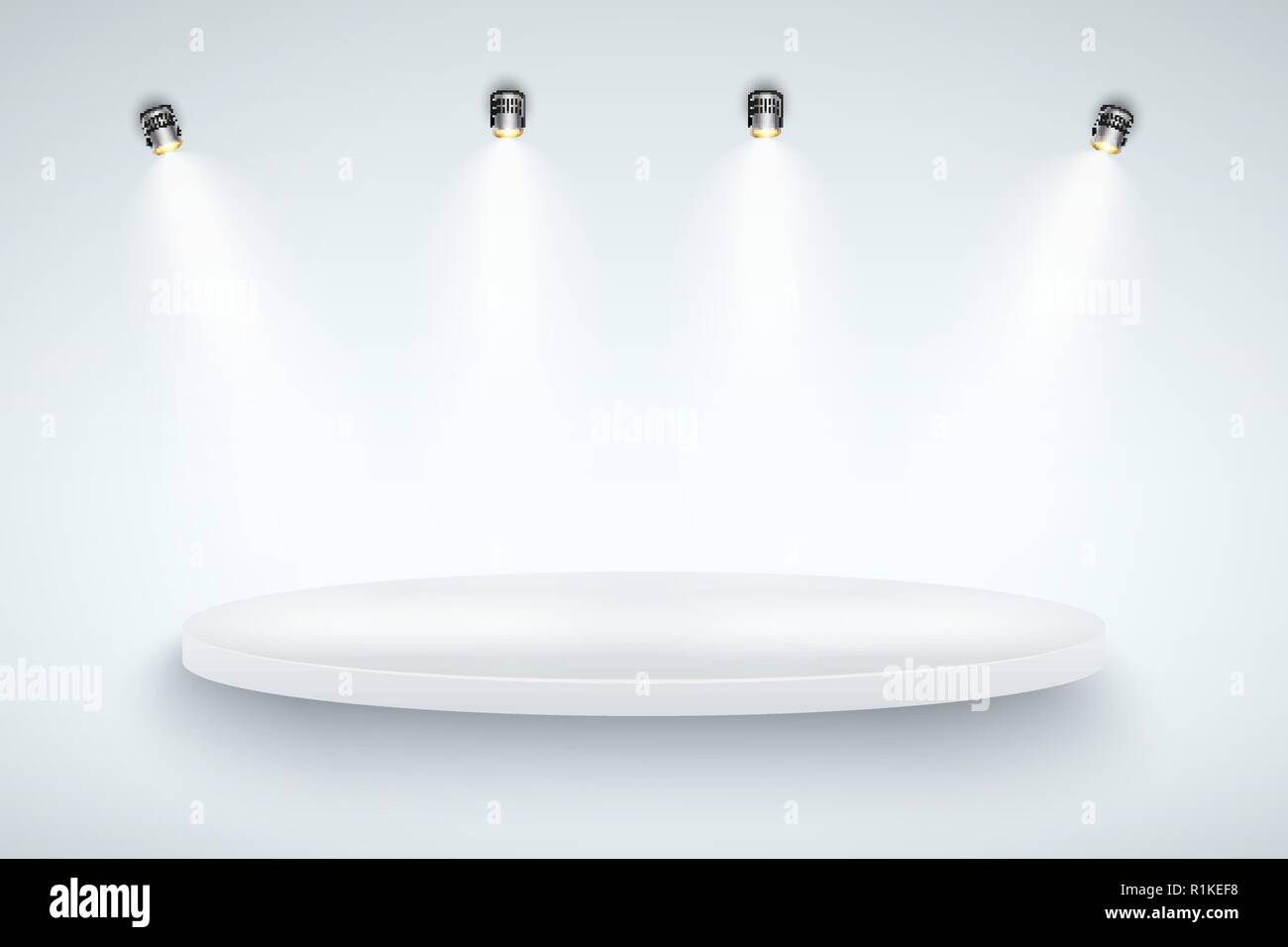 White Presentation platform Stock Vector Image & Art - Alamy