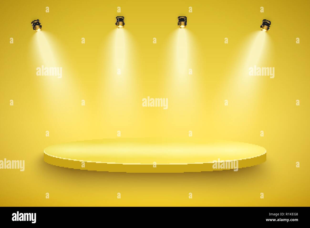 White Presentation platform Stock Vector Image & Art - Alamy