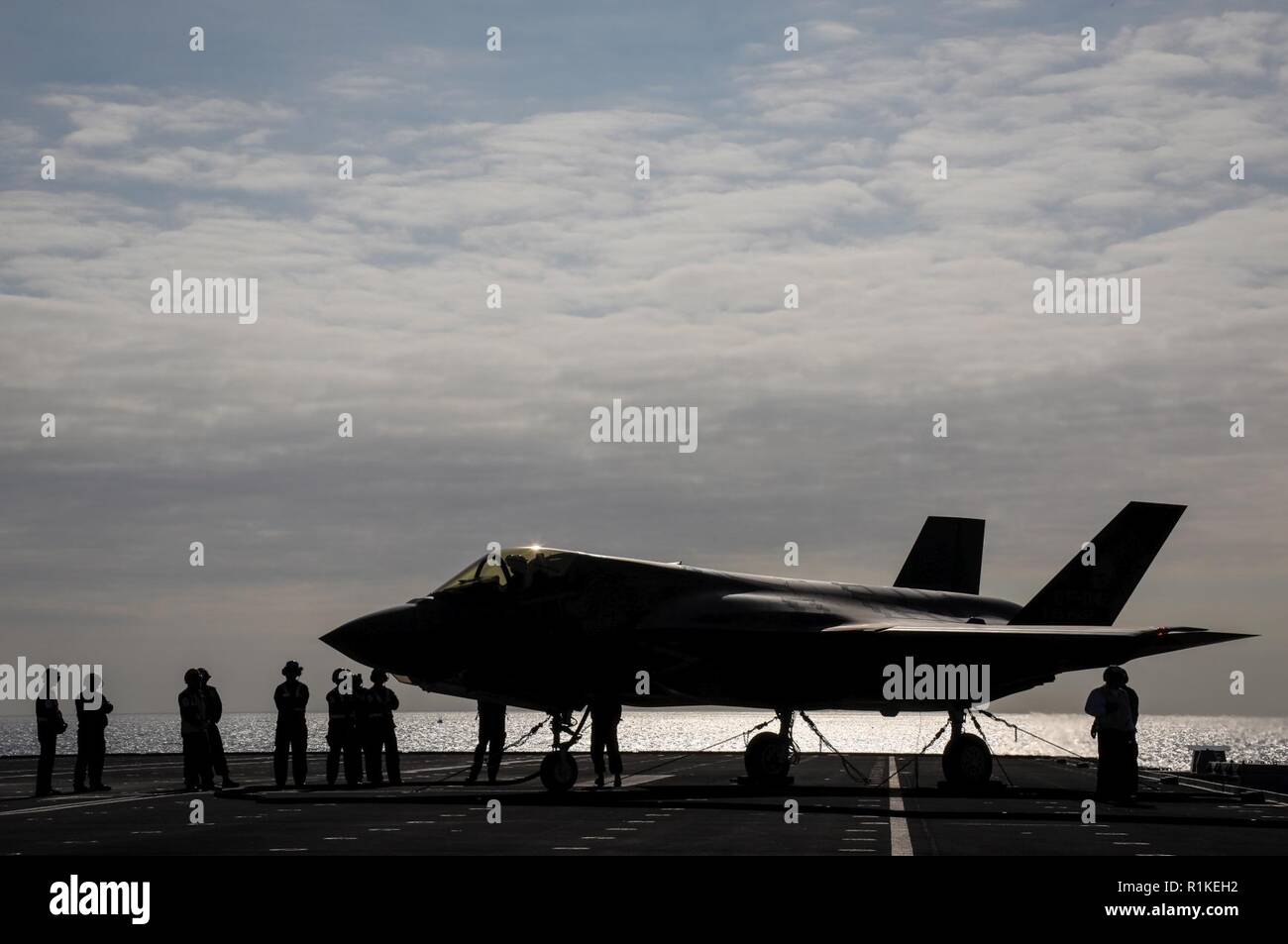 NORTH ATLANTIC OCEAN (Oct. 6, 2018) An F-35B Lightning II assigned to ...