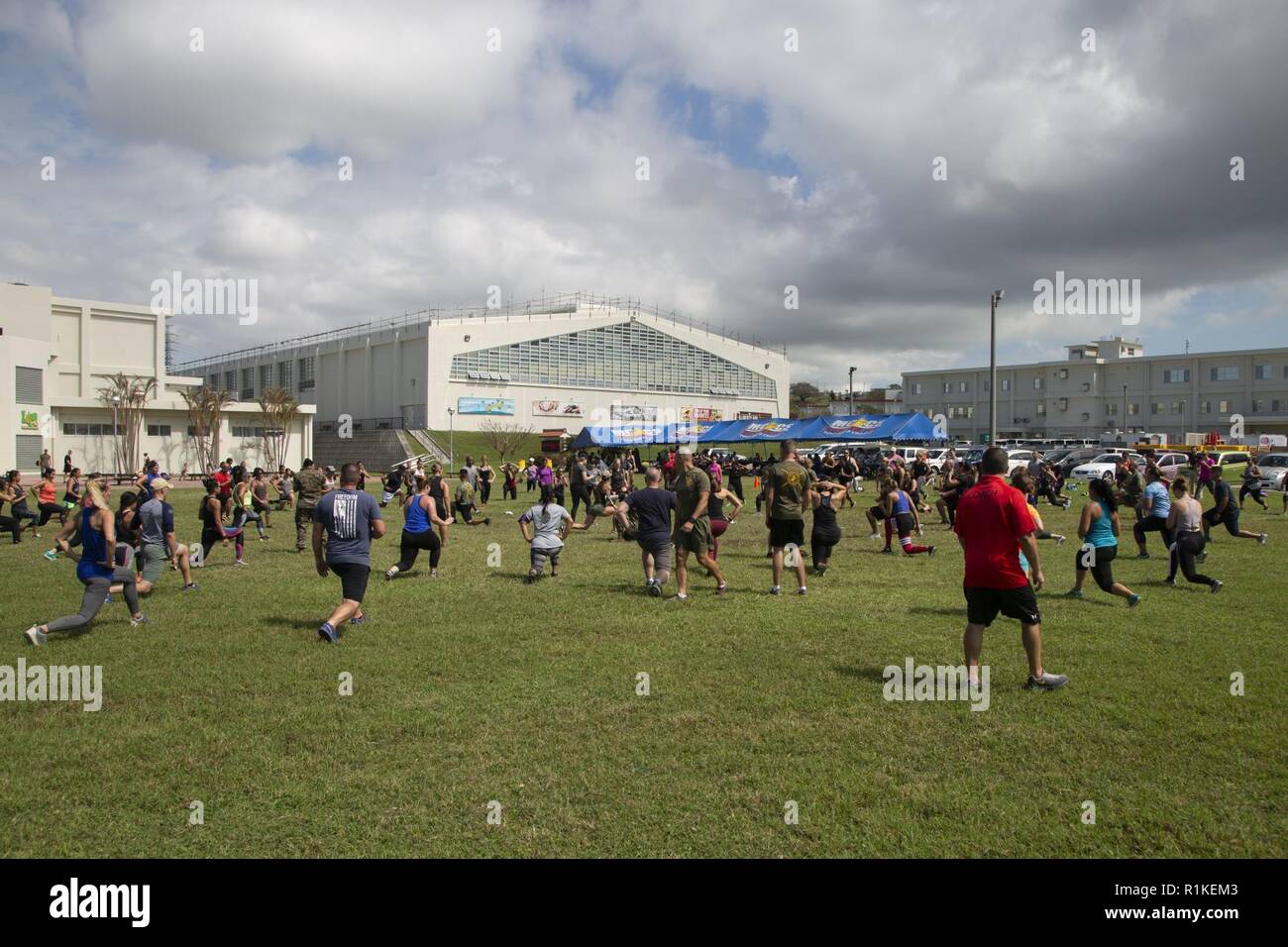 Members of the Camp Foster community participate in the Camp Valor Boot ...