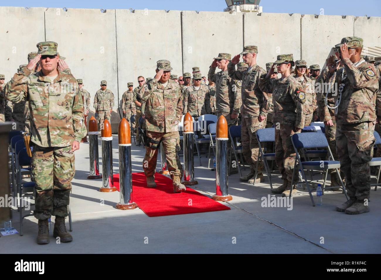 KANDAHAR, AIRFIELD, Afghanistan -U.S. Navy Capt. David Jones, incoming ...
