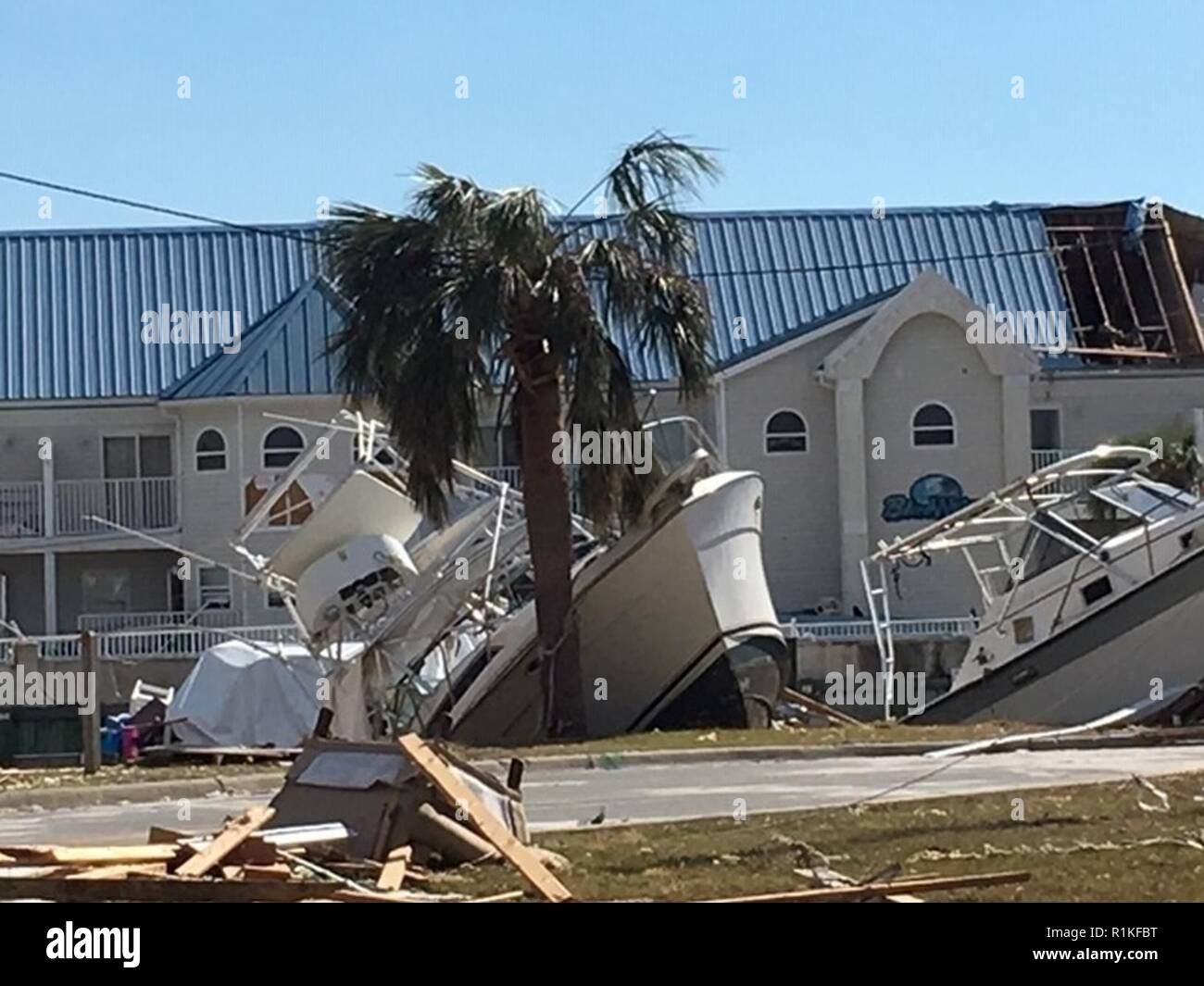 Property and infrastructure damage across Mexico Beach, Florida Oct. 14 ...